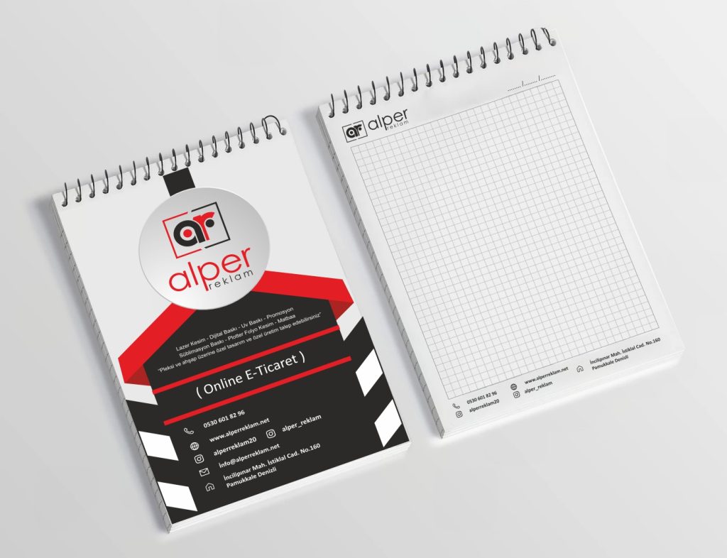 Spralli Bloknot Defter – Alper Reklam - Promosyon - Hediye,